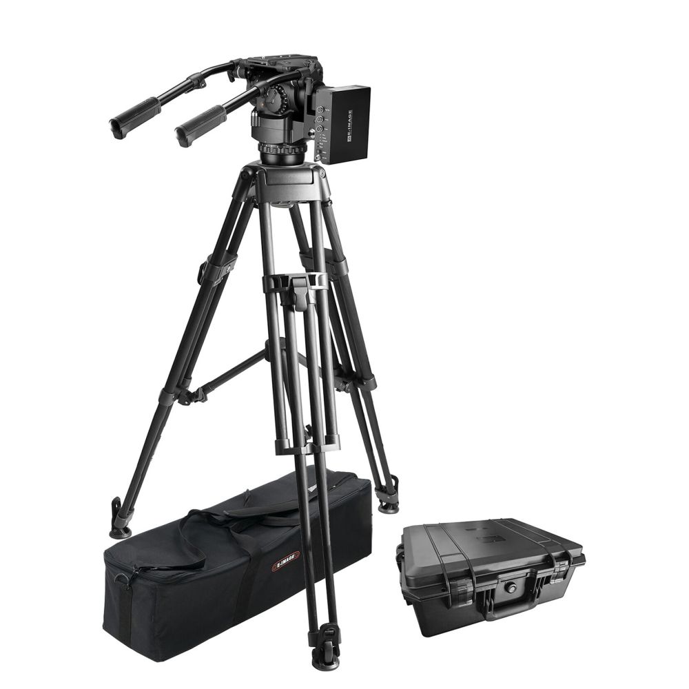 E-Image EG25XR Virtual Studio Fluid Head&Tripod with FreeD Pan Tilt ...